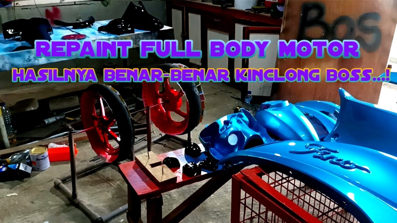Langkah-langkah repaint full body motor fino part 2 - YouTube