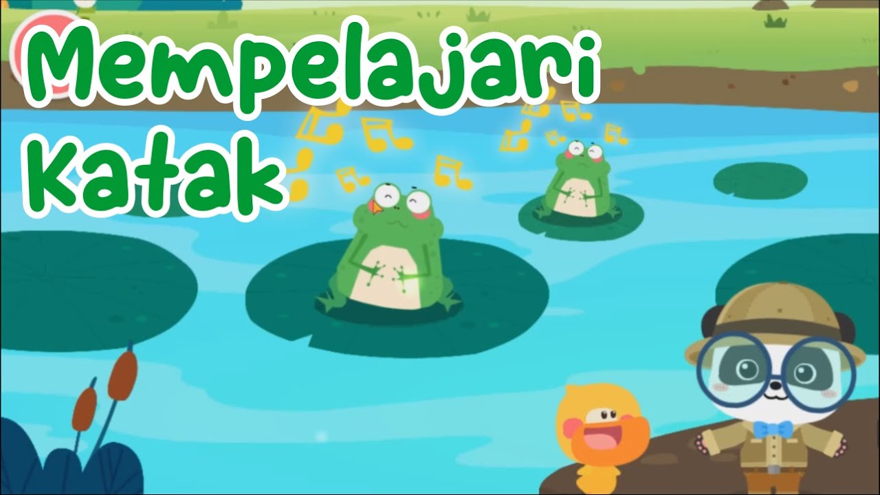 Mempelajari KATAK, BURUNG UNTA & BUNGLON 🦎 | KARTUN & GAME ANAK BABY ...