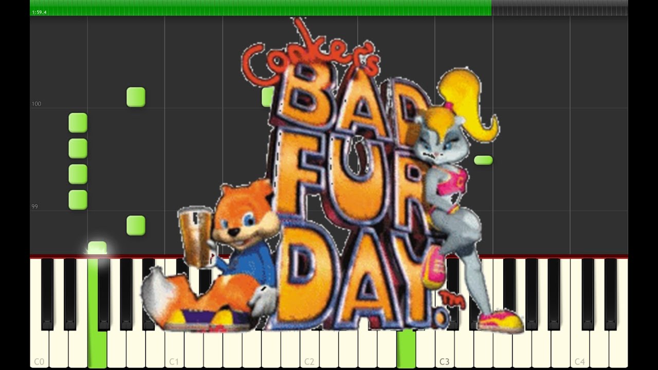 Conkers Bad Fur Day - Windy Theme (Piano) - YouTube