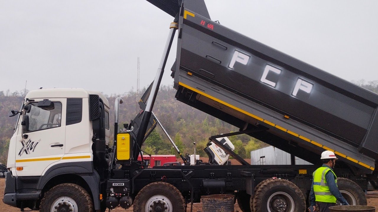 Eicher minning tipper | maintenance time koyla khadan ? - YouTube