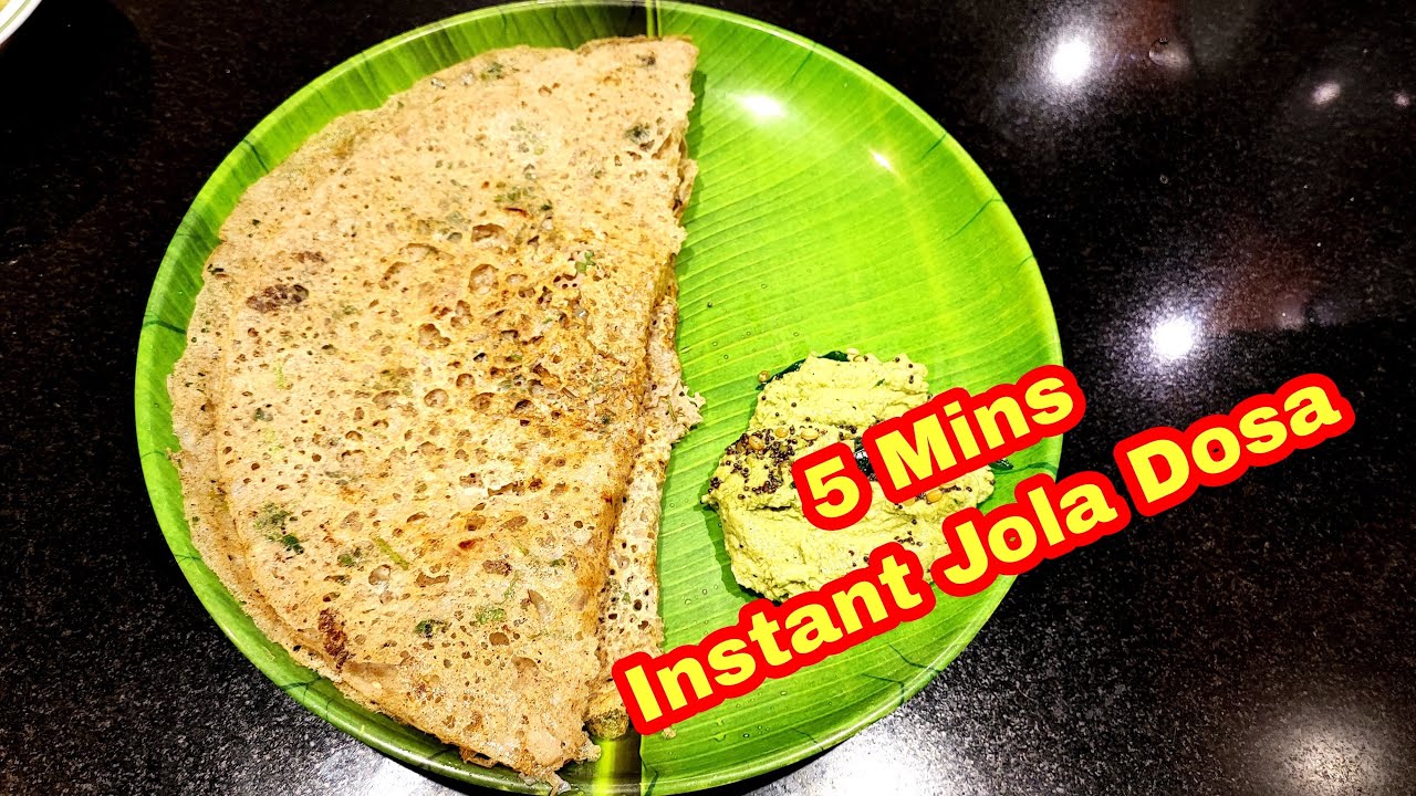 Instant Jolada Dosa - YouTube
