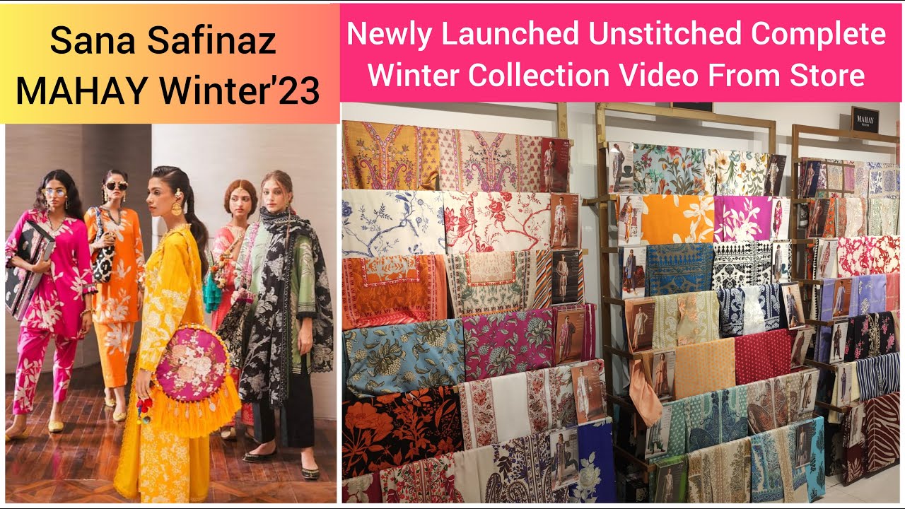Sana Safinaz Mahay Winter Collection 2023｜Sana Safinaz Newly Launched Winter Collection # ...