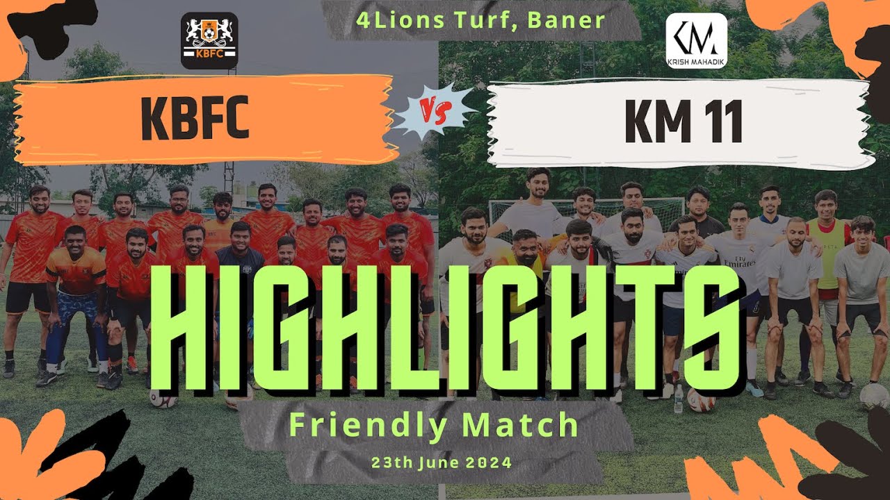 KBFC Vs KM 11 | Friendly Football Match | Highlights | 23 June 2024 ...