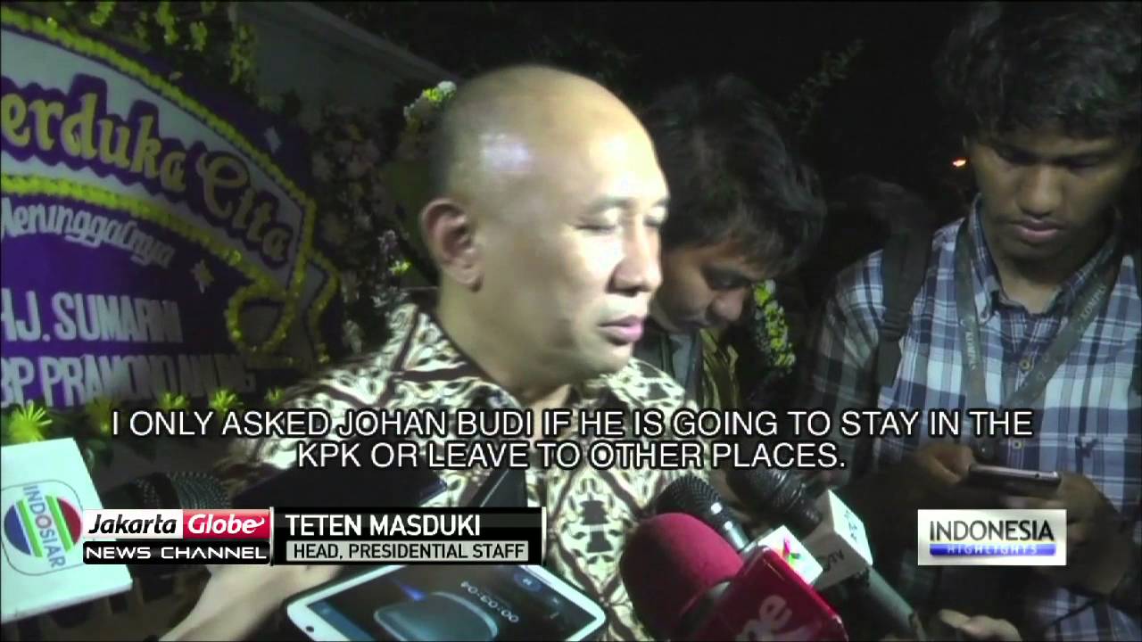Teten: Johan Budi is Fit to be Presidential Spokesperson - YouTube