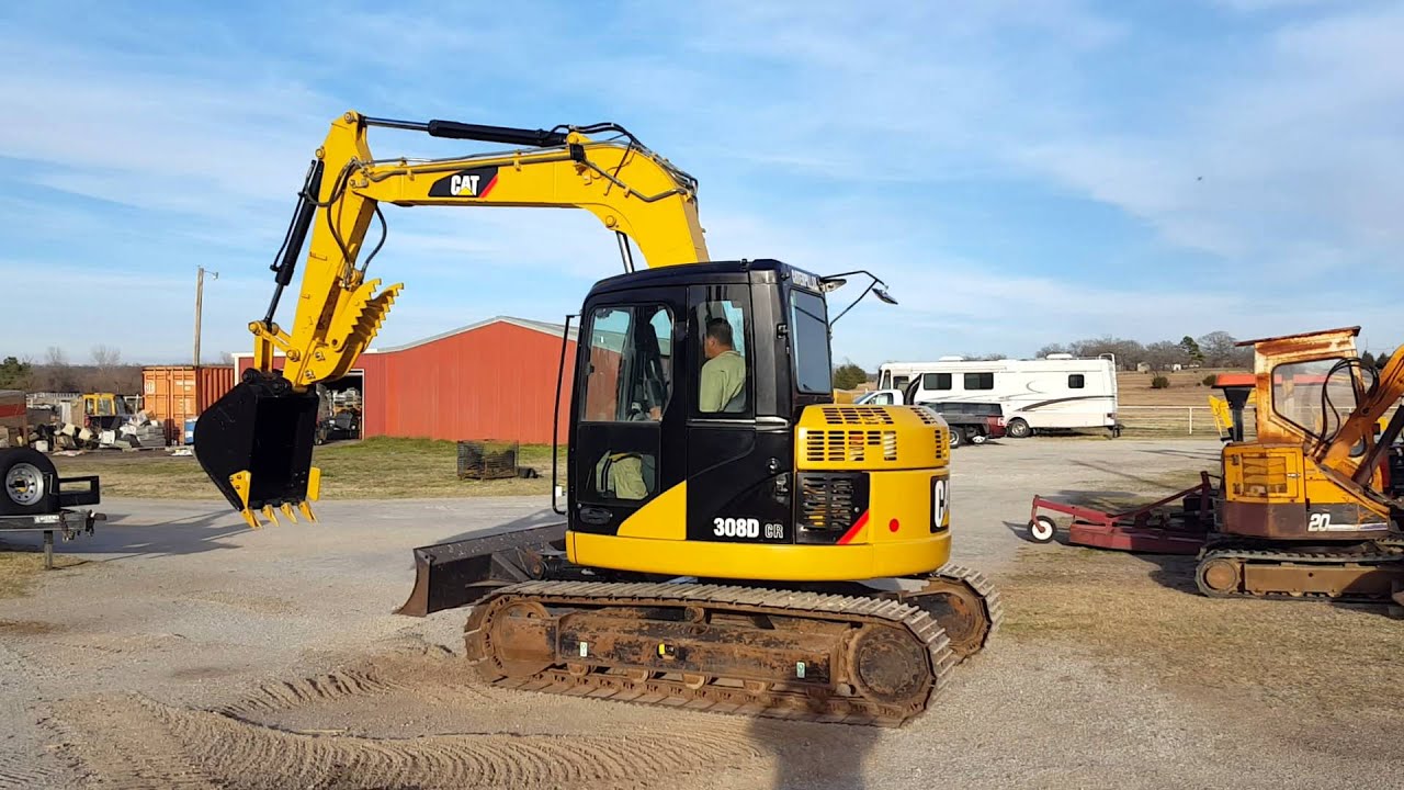 Caterpillar 308D 3-5-16 - YouTube