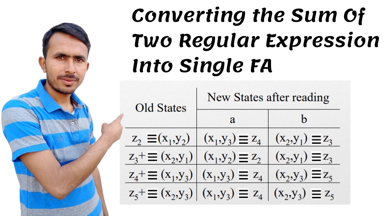 How To Convert Sum Of Two Regular Expression Into Single FA YouTube How To Convert Sum Of Two Regular Expression Into Single FA YouTube