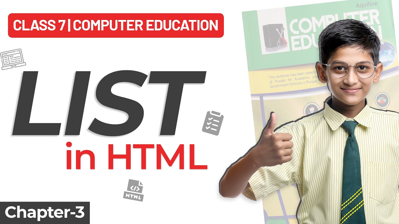 Class 7 Computer Education Chapter 3 HTML Basic How To Add List In Class 7 Computer Education Chapter 3 HTML Basic How To Add List In