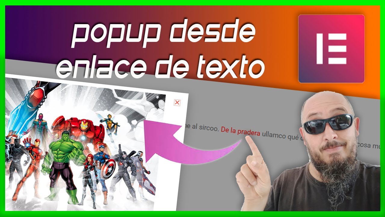 Cómo activar un popup desde un enlace de texto con #elementor - YouTube