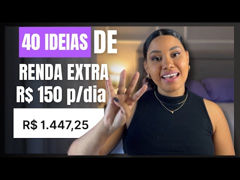 40 idéias de renda extra pra ganhar mais dinheiro no final do mês!