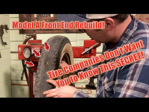 HIDDEN SURPRISES in an OLD TIRE!! 1930 Ford Model A Coupe Dropped Axle ...