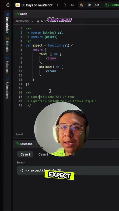 30 Days Of Javascript To Be Or Not To Be Leetcode Leetcode Coding