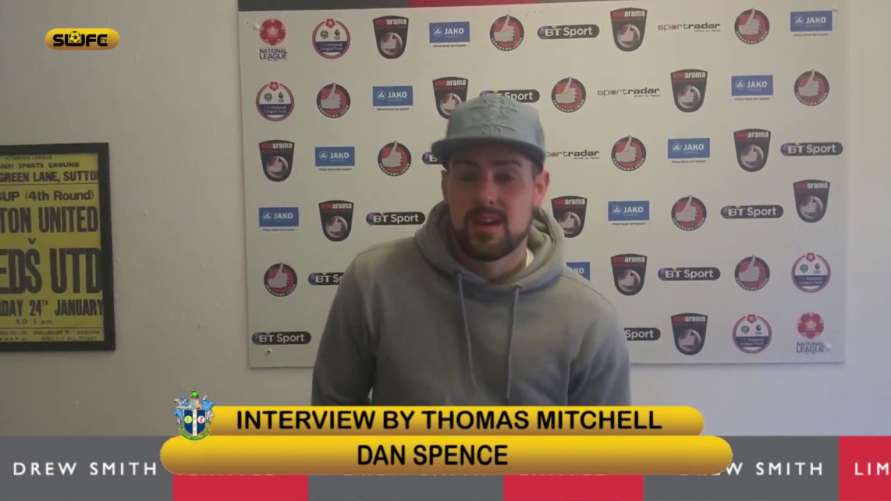 SUFCtv: Dan Spence interview ahead of Sutton United v York City 11/3/17 ...