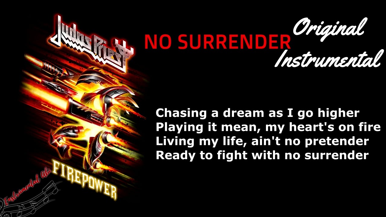 Judas Priest - No Surrender (Original Instrumental Version) with lyrics ...