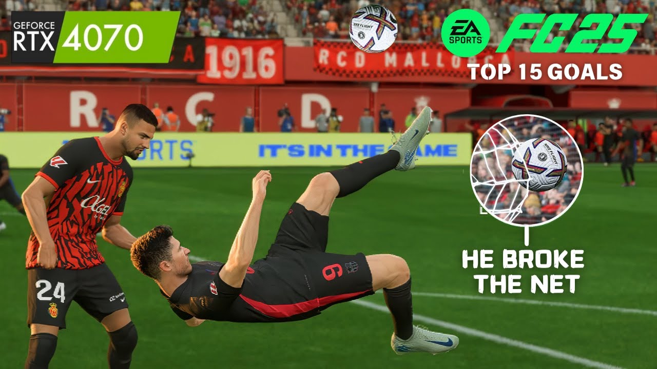 FC 25 | TOP 15 GOALS | RTX 4070 Super 4K - YouTube