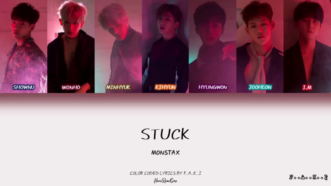 Monsta X Stuck Color Coded Lyrics Hanromgeo가사 Youtube