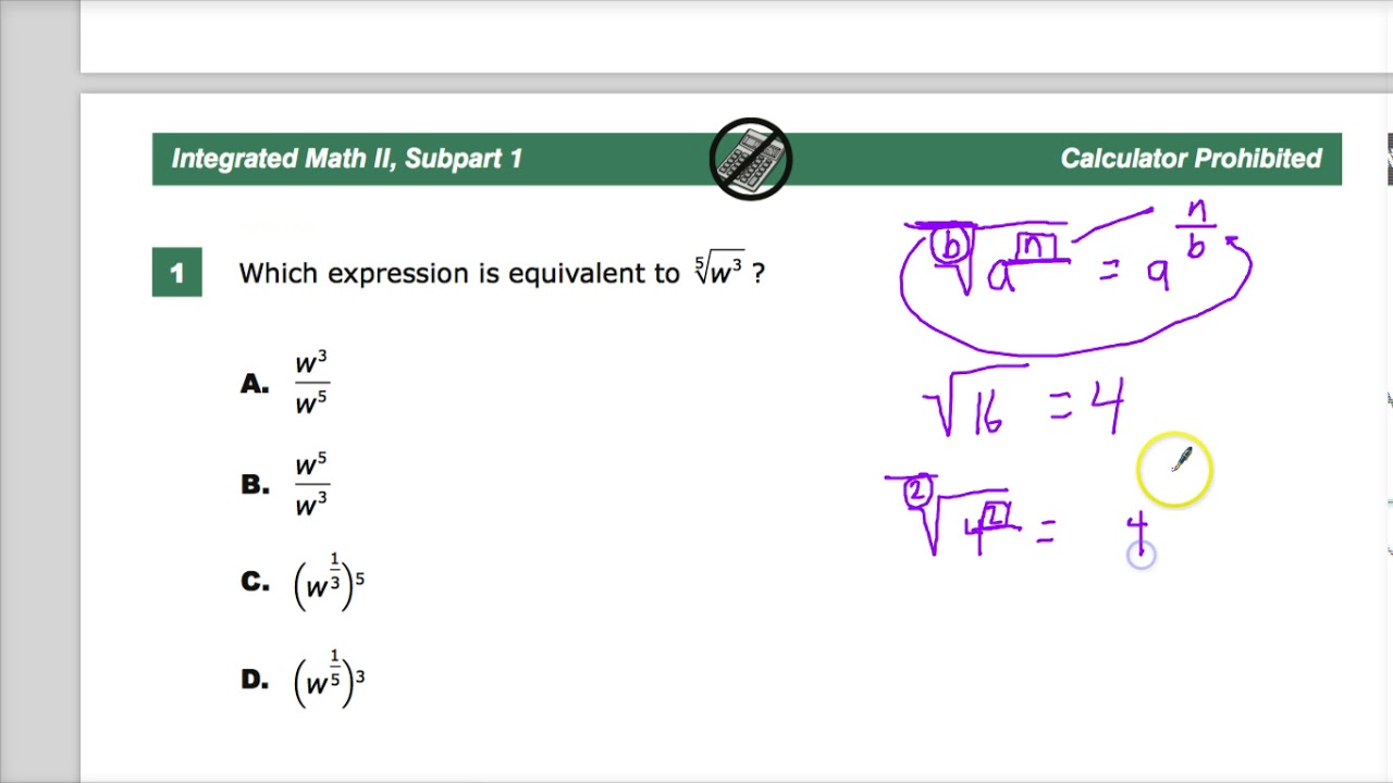 Question 1 Integrated Math 2 TNReady Practice Test YouTube question-1-integrated-math-2-tnready-practice-test-youtube