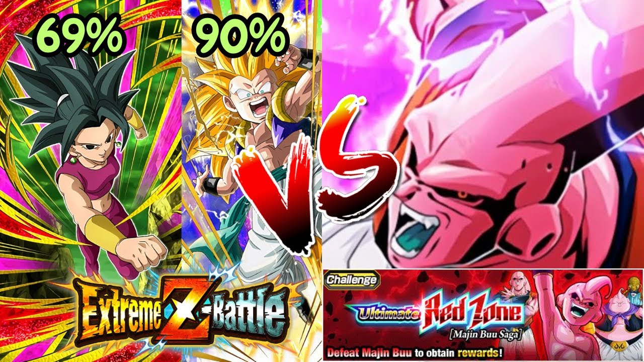 HOW GOOD ARE 90%TEQ GOTENKS&69% KEFLA VS MAJIN BUU SAGA REDZONE STAGE 3 ...