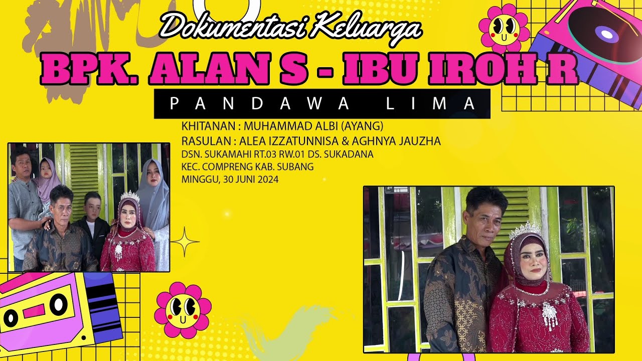 DOKUMENTASI KELUARGA : BPK. ALAN SUHARLAN PANDAWA LIMA - IBU IROH ...