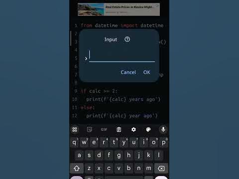 Something awesome I made in Python Codepad. - YouTube