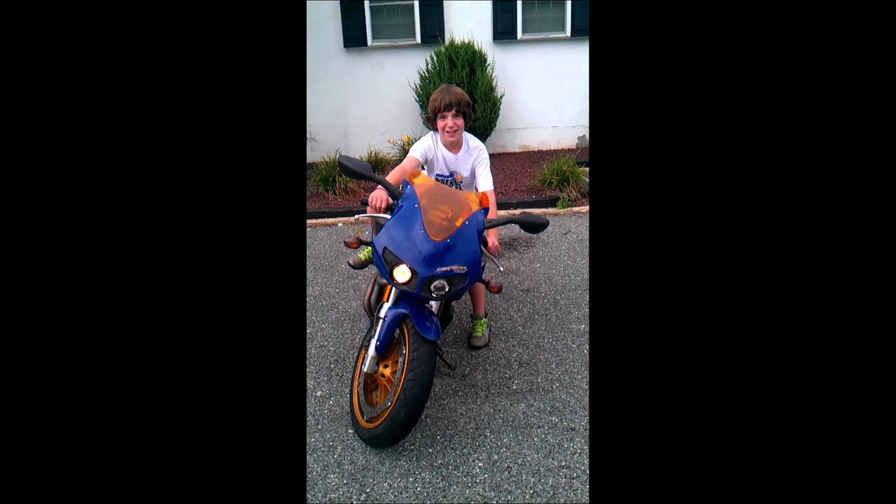 David Lee Rappaport Bad Ass 12-Year old Motorcycle Dude - YouTube