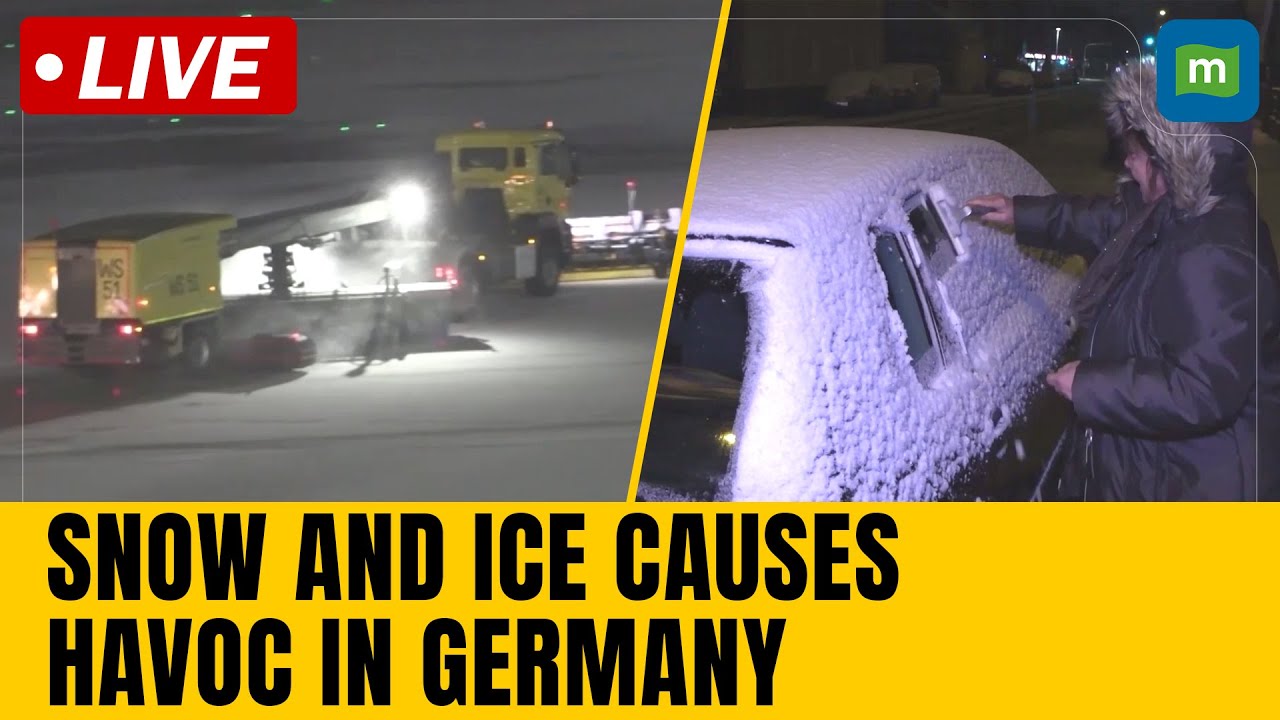 Flights cancelled in western Germany after blizzard brings blanket of ...