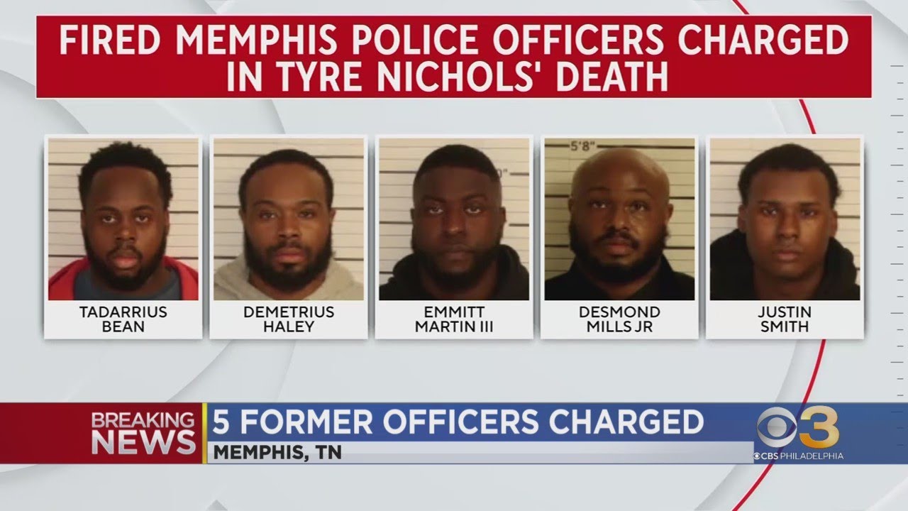 Five fired Memphis police officers charged with murder in death of Tyre ...