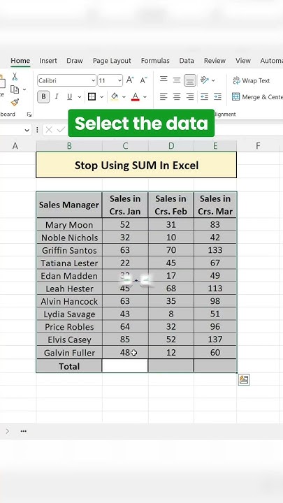 Stop Using SUM in Excel (And What to Use Instead) #ExcelFormulas #BetterAlternatives - YouTube