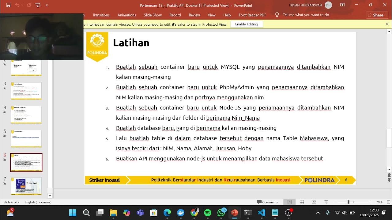 Tugas Praktikum API dengan NodeJS + Docker - YouTube