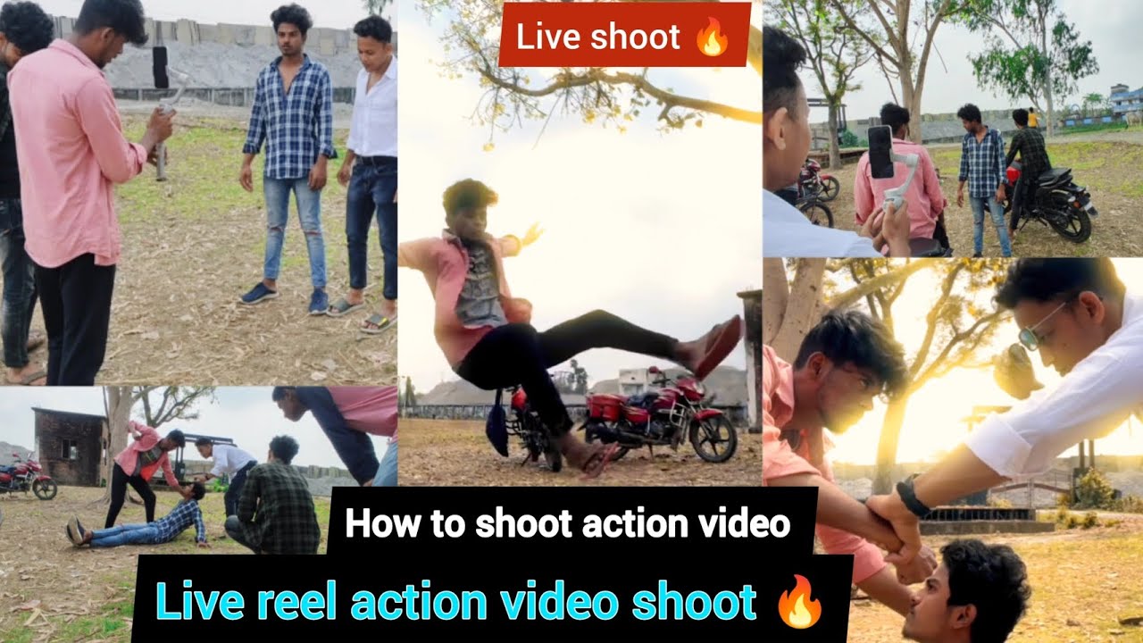 How to shoot live reel action video shoot | action video for reels on ...