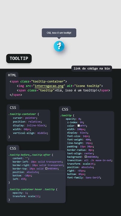 Tooltip criado no WordPress com CSS e HTML! #wordpress #frontend # ...