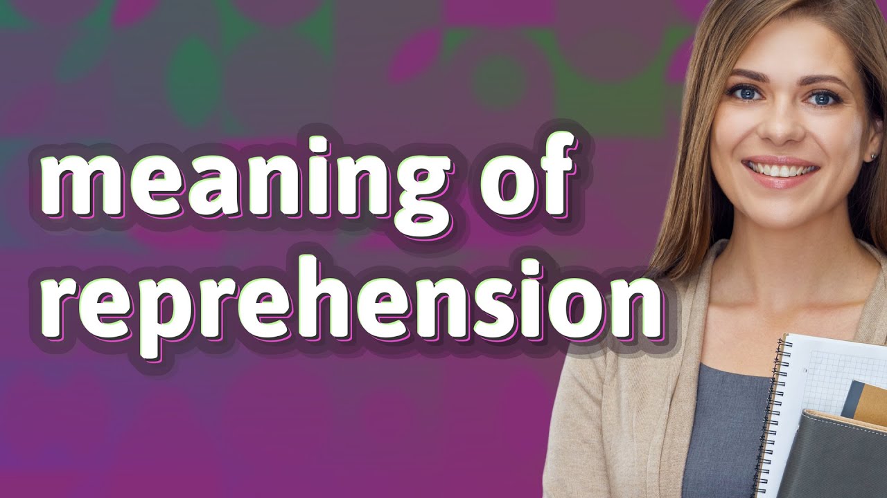 Reprehension | meaning of Reprehension - YouTube