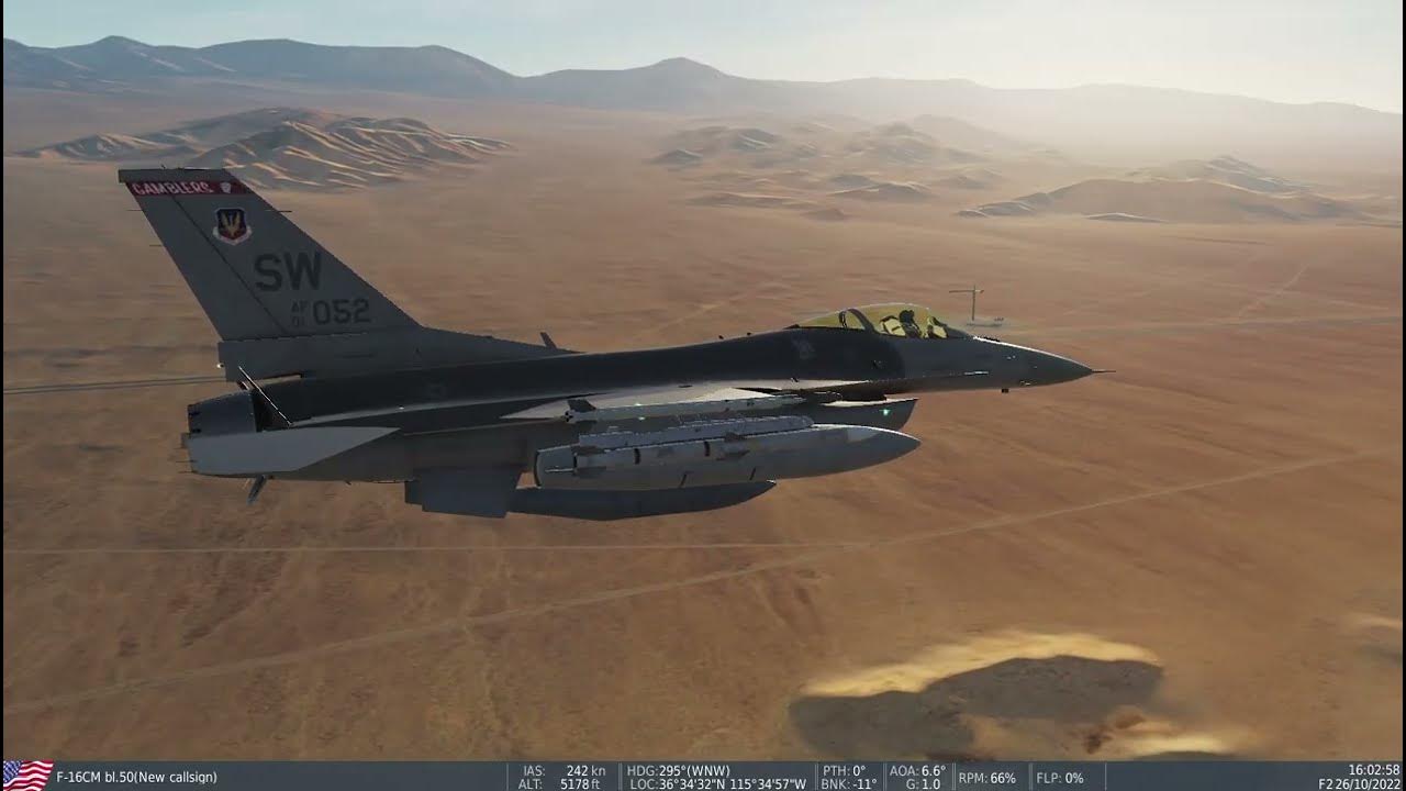 f16 takeoff and landing on airbase - YouTube