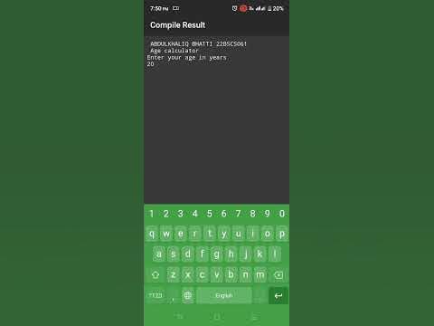 AGE CALCULATOR IN C LANGUAGE #IT TECH - YouTube