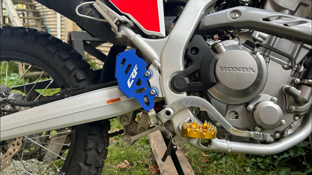 How to Install a Rear Break Master Cylinder Guard on a Honda CRF300L ...