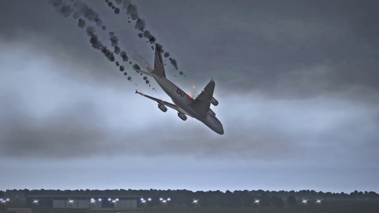 Airfrance A380 Crashes at Take off in Toulouse [Engine Failure] - YouTube