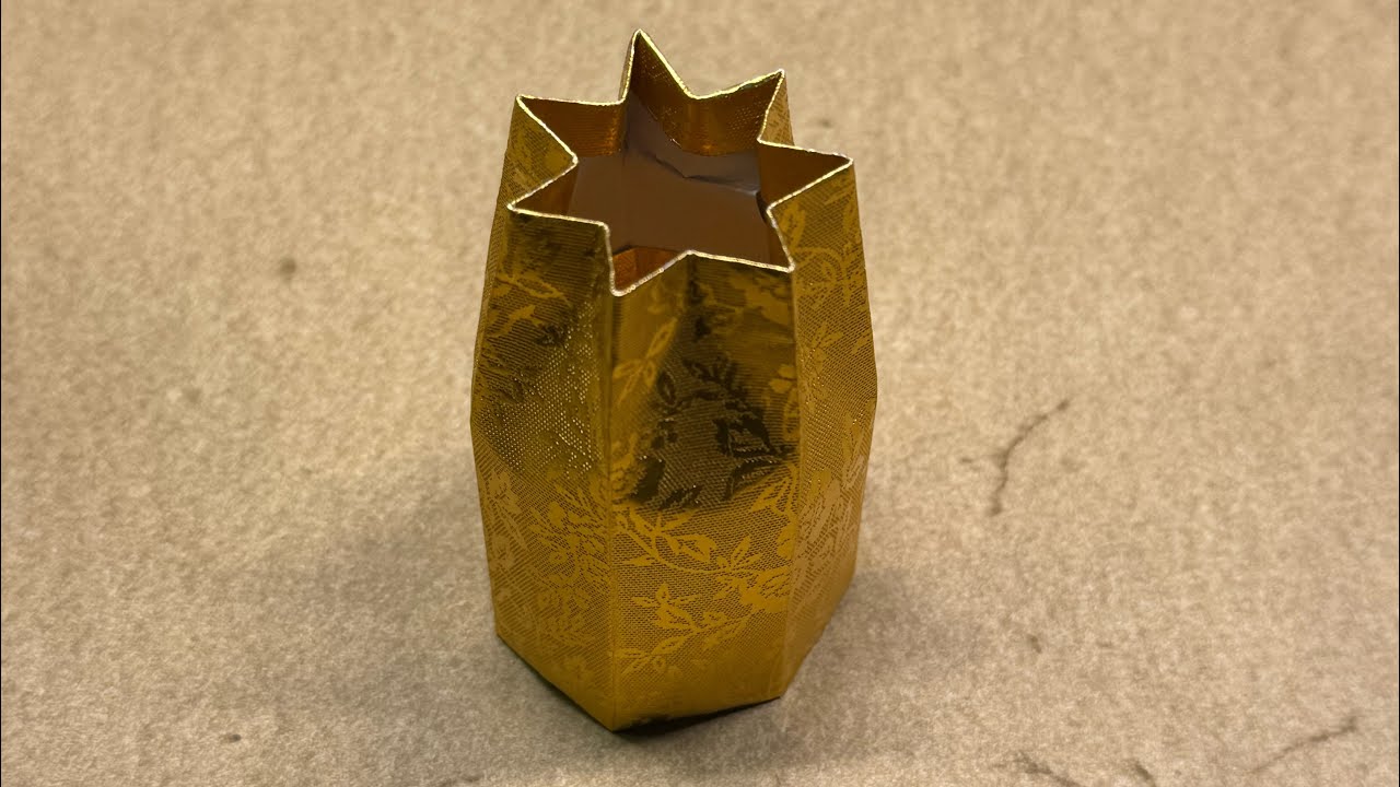 Origami 7-Pointed Star Container (Origami Instructions) - YouTube