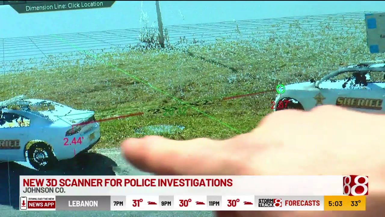 New 3D scanner for police investigations in Johnson County, Indiana ...