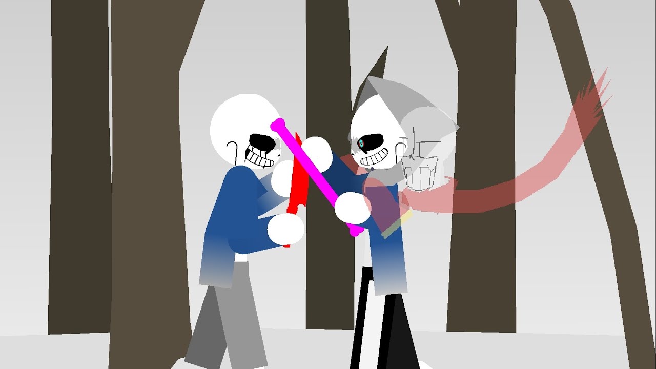 dust sans vs. killer sans (sticknodes animation) - YouTube