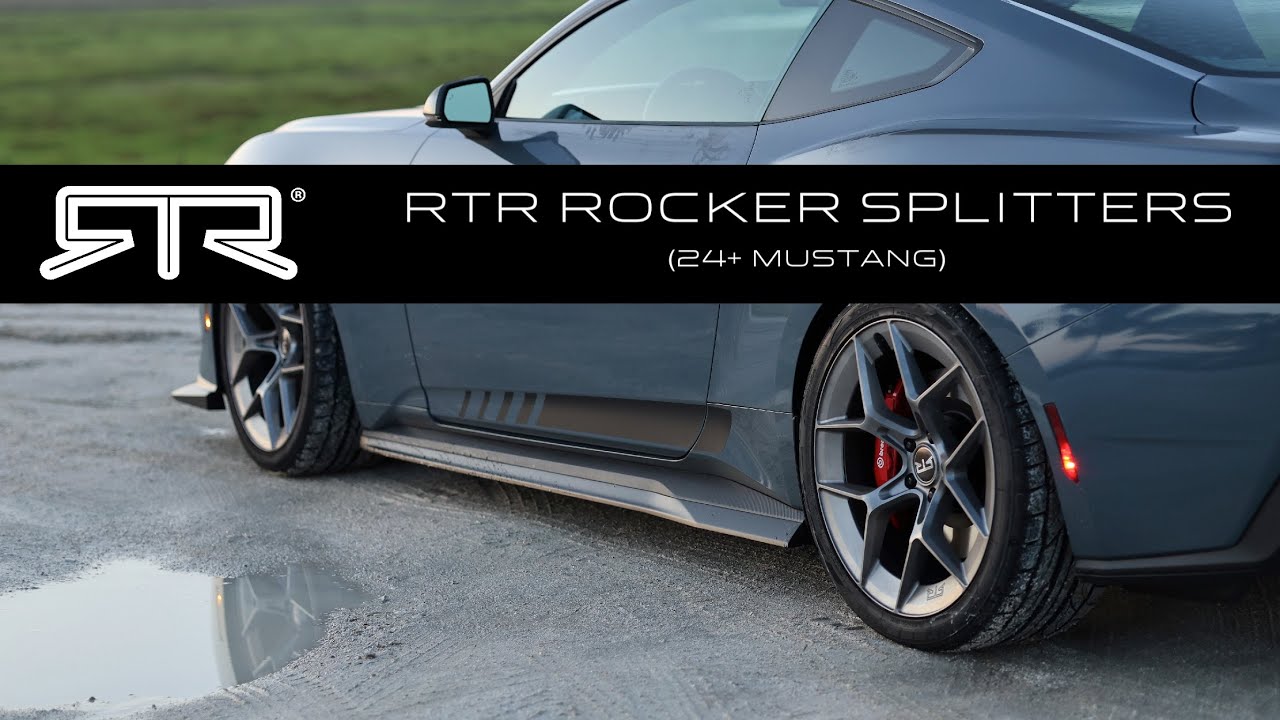 Installing the RTR Rocker Splitters (24+ Mustang) - YouTube