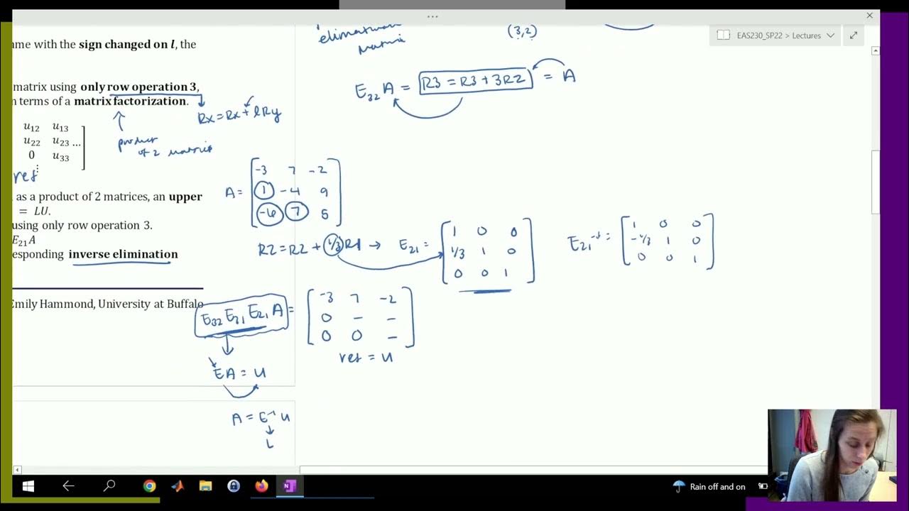 Factorization: LU factorization - YouTube