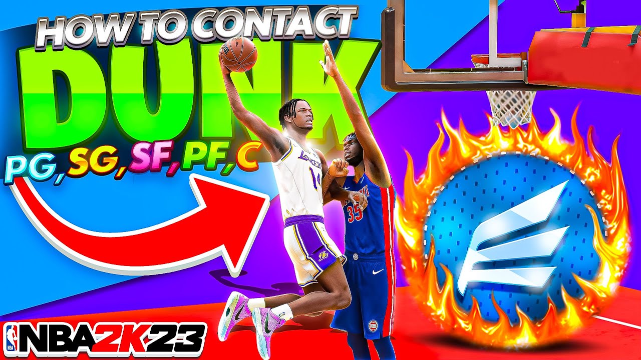 How To Get Contact Dunk Animations At Will on NBA 2K23! Dunk On ...