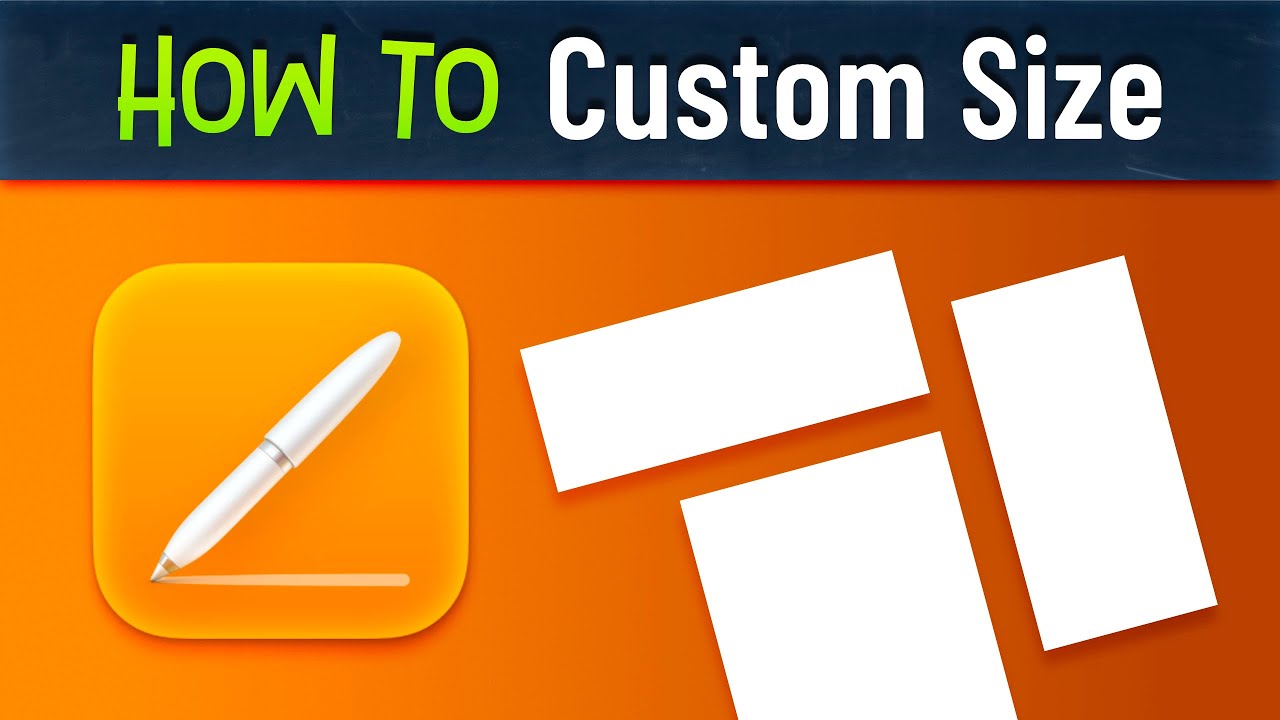 How to Set-up Custom Paper Size in Pages on Mac - YouTube