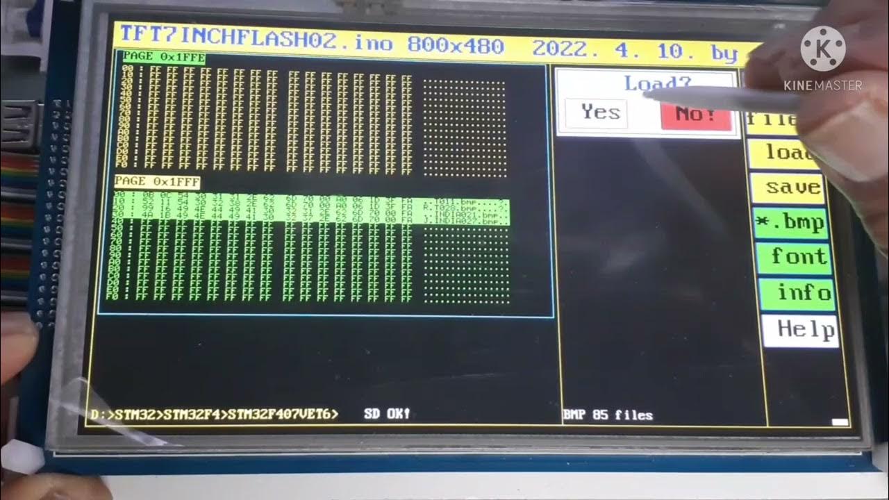 TFT 7 inch with STM32F4 by Sanjeok - YouTube