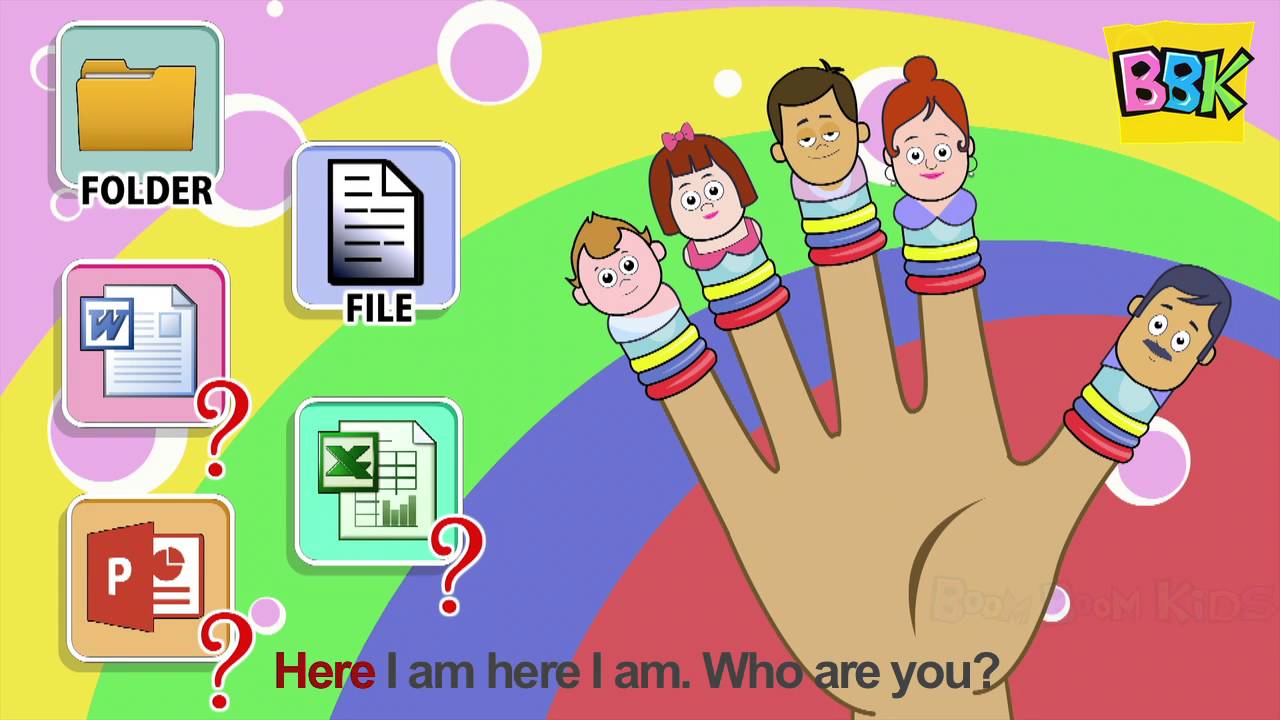 The Finger Family Song | Computer | English Nursery Rhymes For Kids ...