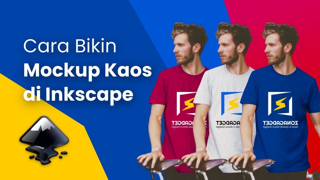Mockup Kaos di Inkscape - YouTube