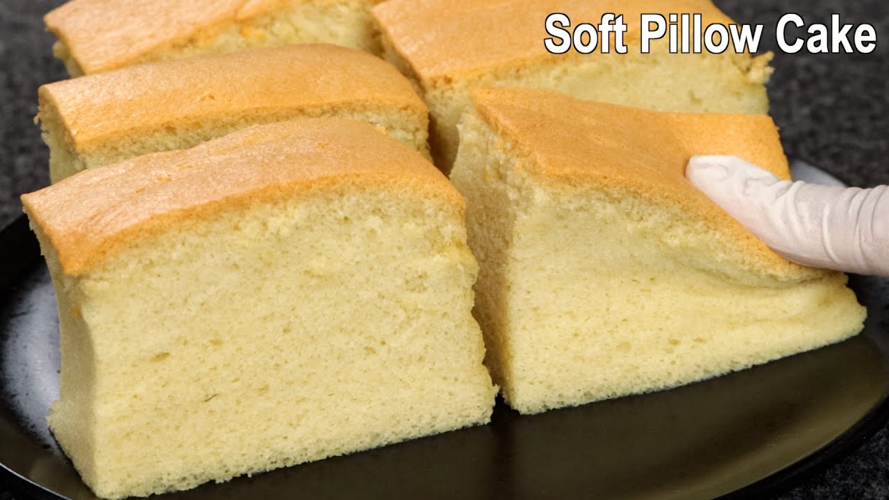 Pillow Cake Recipe | Soft Sponge Cake | Chiffon Cake recipe - YouTube