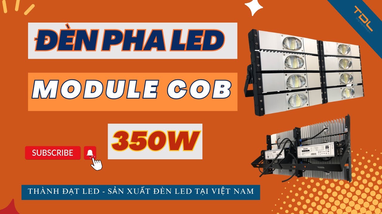 Đèn pha led module 350w COB Philips | Đèn pha led 350w Philips | Đèn ...