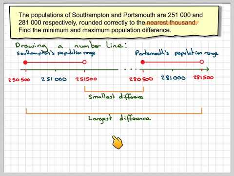 Finding the maximum and minimum population difference - YouTube