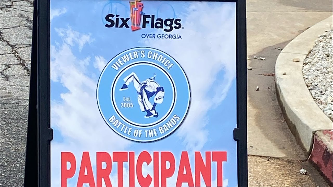 Battle of the bands at Six Flags Over Georgia! #viral #band - YouTube