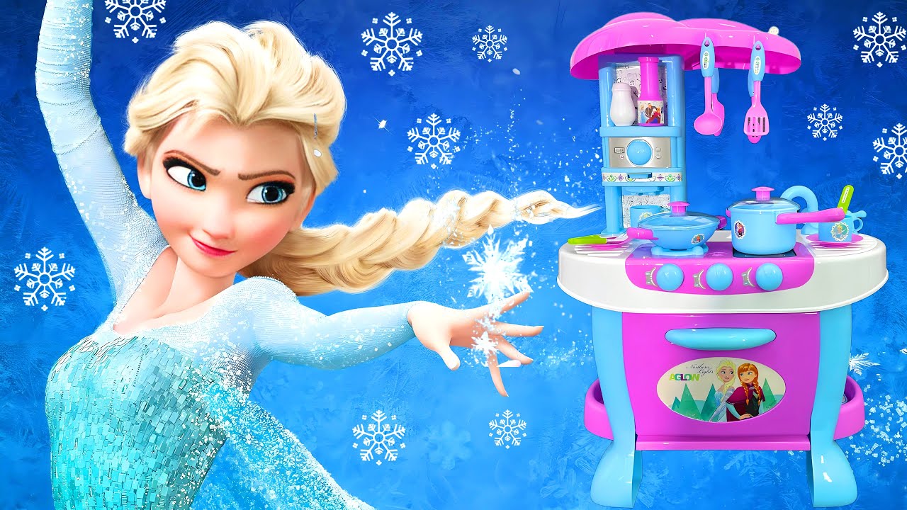 8 Minutes Satisfying with unboxing Disney Frozen Elsa Kitchen Cooking ...